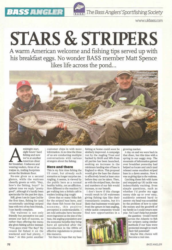 Latest BASS column in Sea Angler . . . – Bass Anglers’ Sportfishing Society