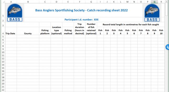 BASS Catch Recording Scheme – Bass Anglers’ Sportfishing Society